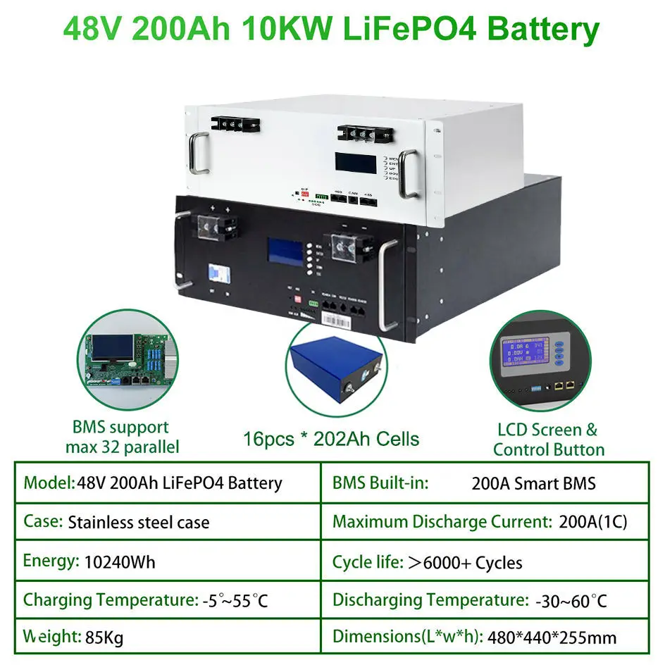 IEC CE 5kwh 10kwh 15kwh Battery Pack - 48V Lithium Lifepo4