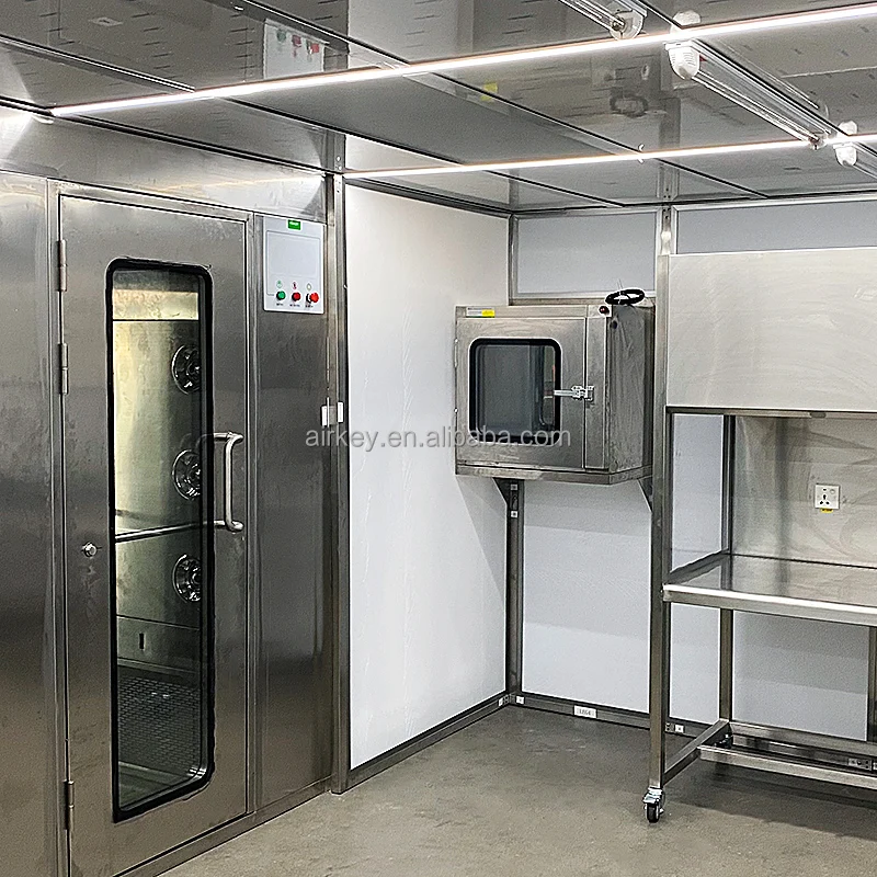 Turnkey Modular Cleanroom Clean Grow Room FFU Portable Soft wall ...