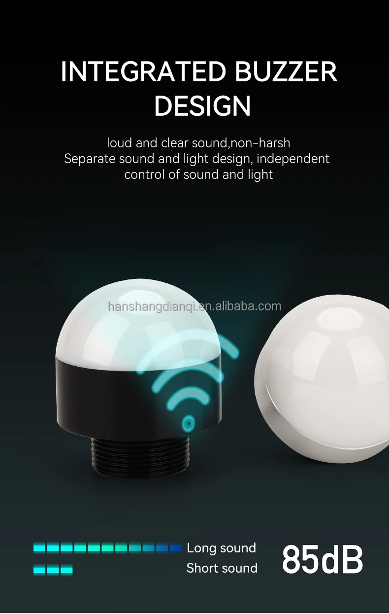 30mm Spherical Warning Light Three Color Led Warning Alarm Beacon With ...