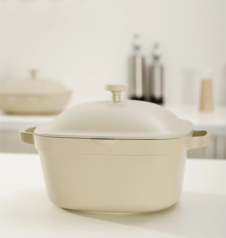 Cast Aluminum Square Non Stick All-in-One Deep Fry Pan