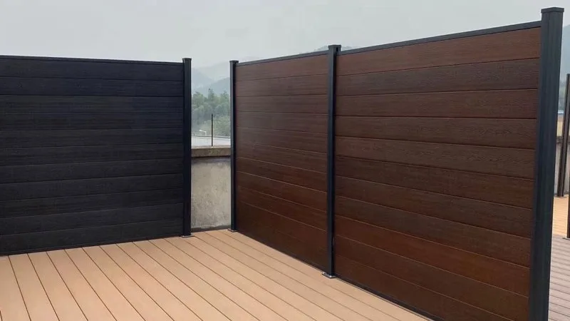 Building Security Privacy Fence Wpc Fence Panel Aluminum Post Composite ...