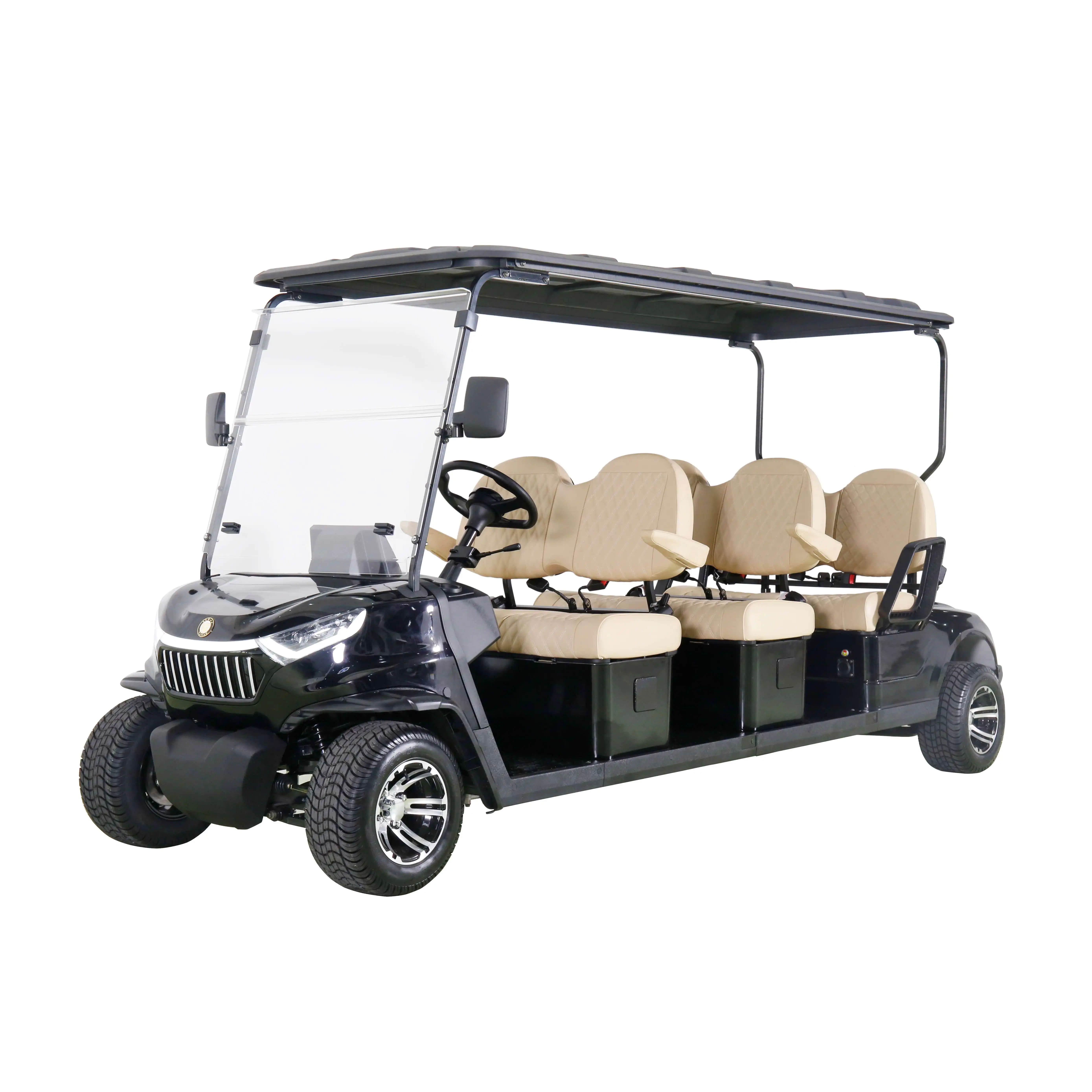 Touring 6 Seats Electric Golf Carts - Battery Powered Caddy Carts
