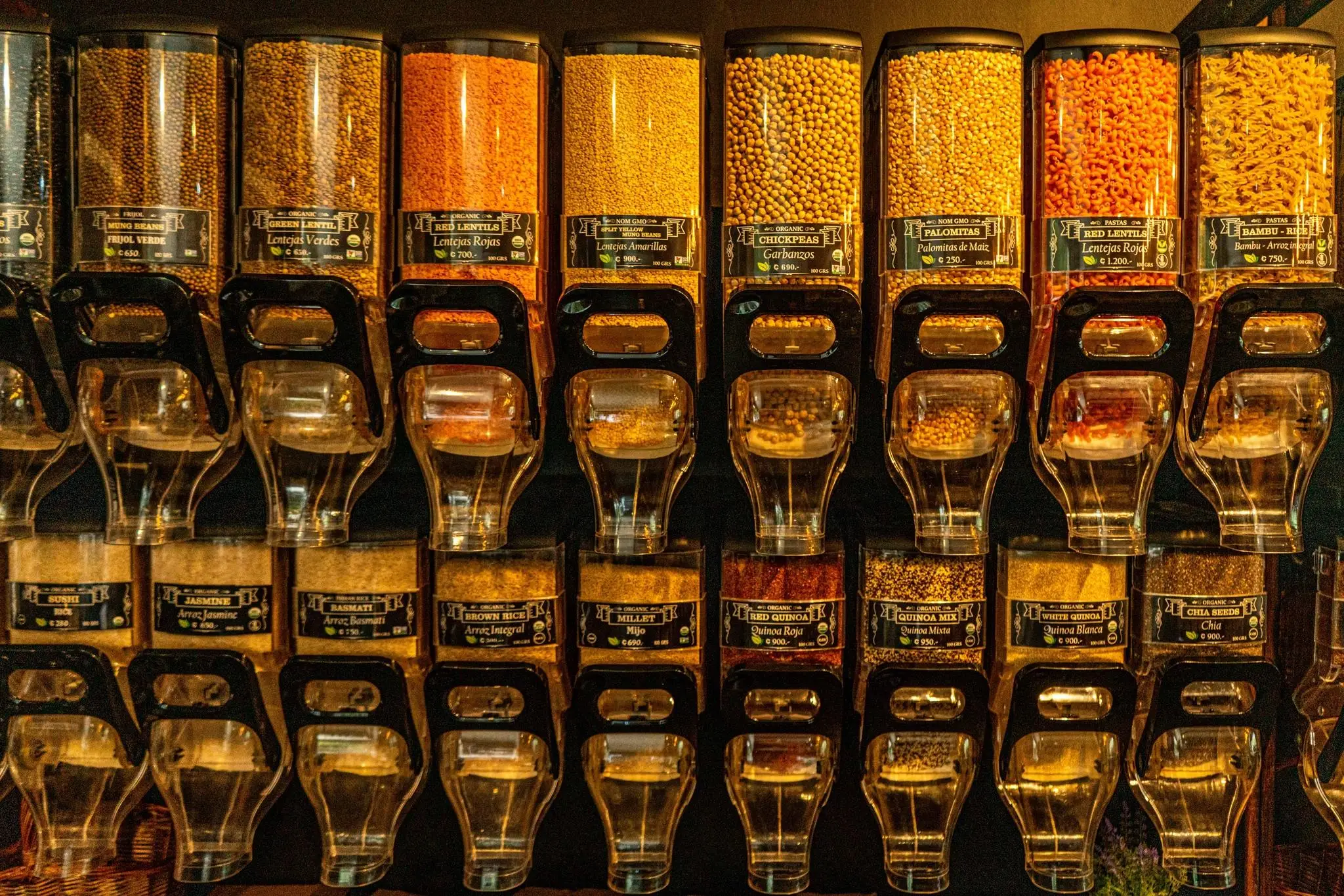 ECOBOX Bulk Food Dispenser - Efficient Nuts & Grains Display