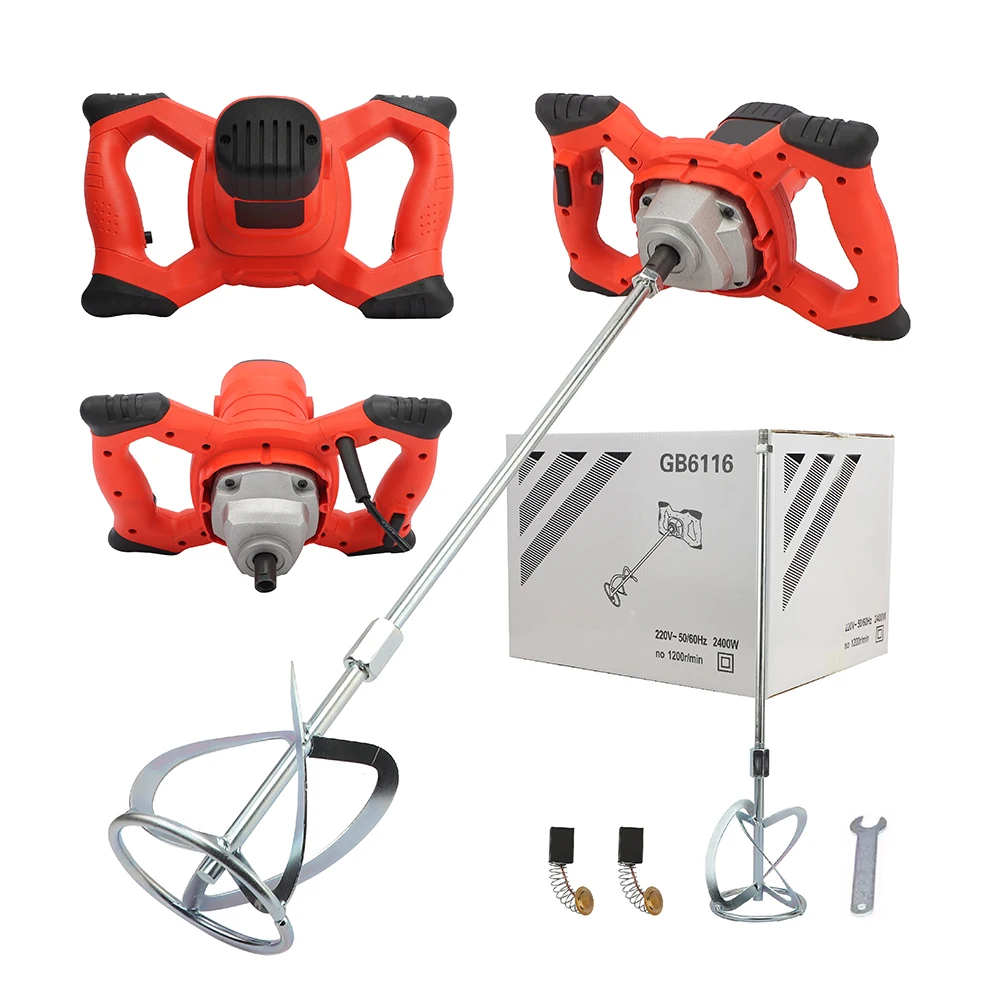 2400W Electric Paddle Mixer for Concrete & Plaster Stirring