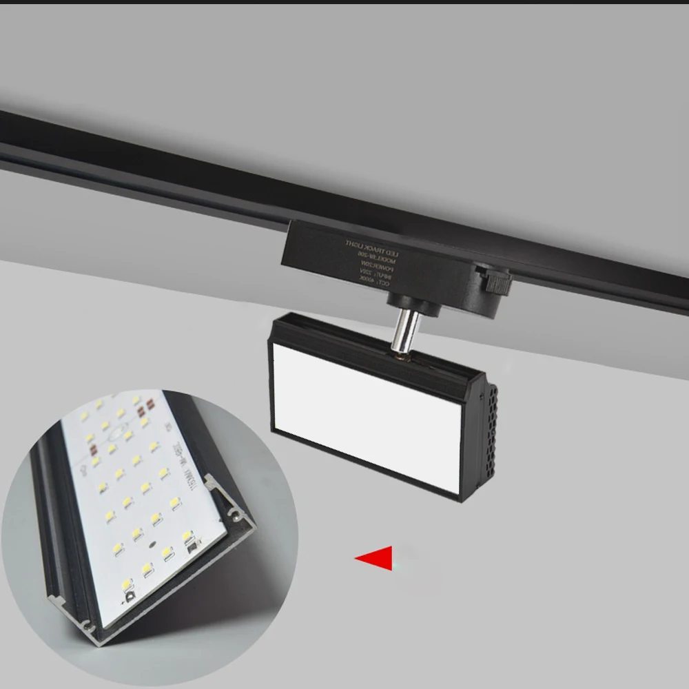 Customization Print Logo Indoor Track Lights 20w Aluminum Track Light ...