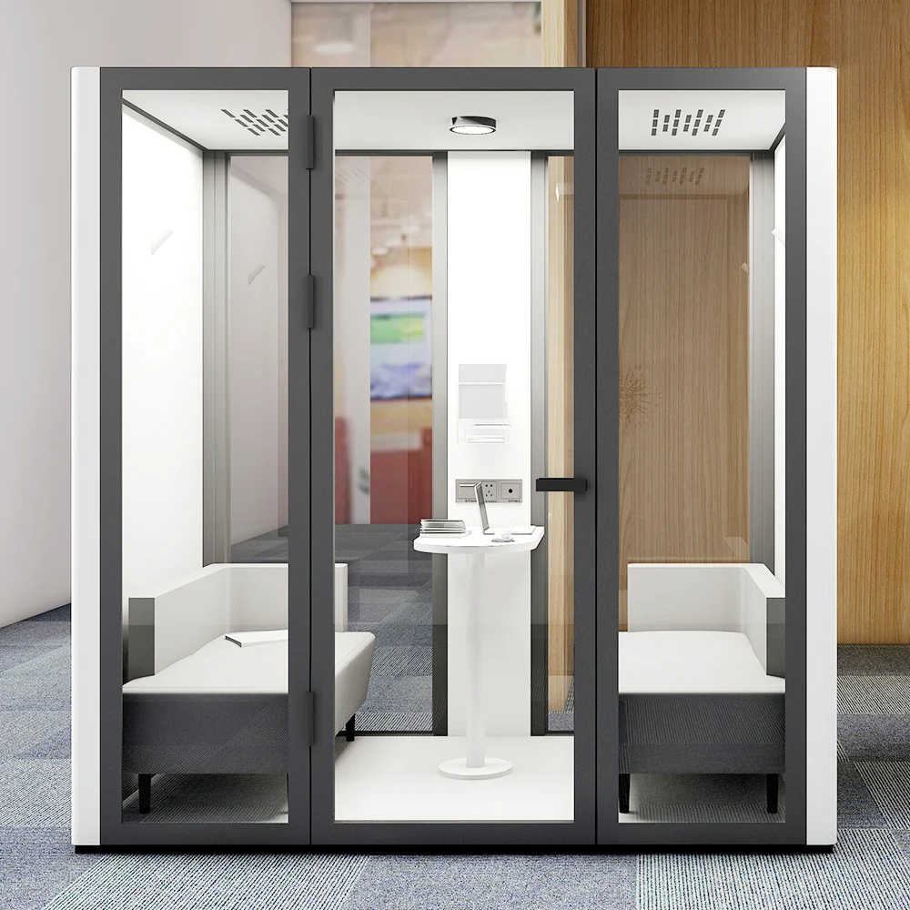 Customized Acoustical Indoor Office Pods Work Pods Office Meeting Pods ...