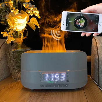 Adjustable Smart Fragrance Rgb Flame Humidifier Essential Mist Fire ...