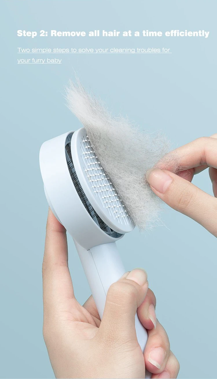 Wholesale Popular Permanent Tangles Remover Pink Cat Pet Slicker Brush ...