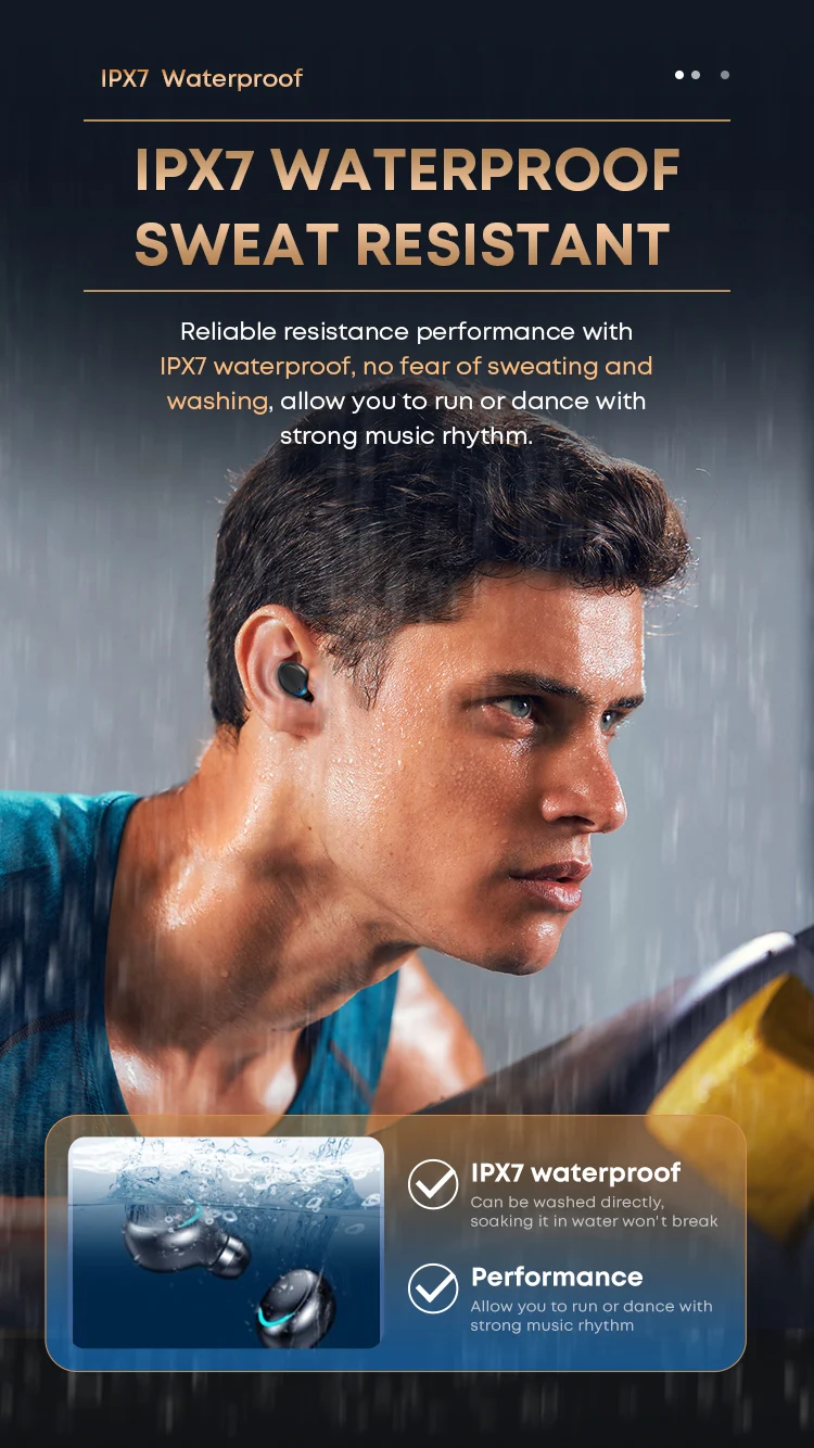 F9-5C Earphones - Premium Bluetooth Headphones with LED Display
