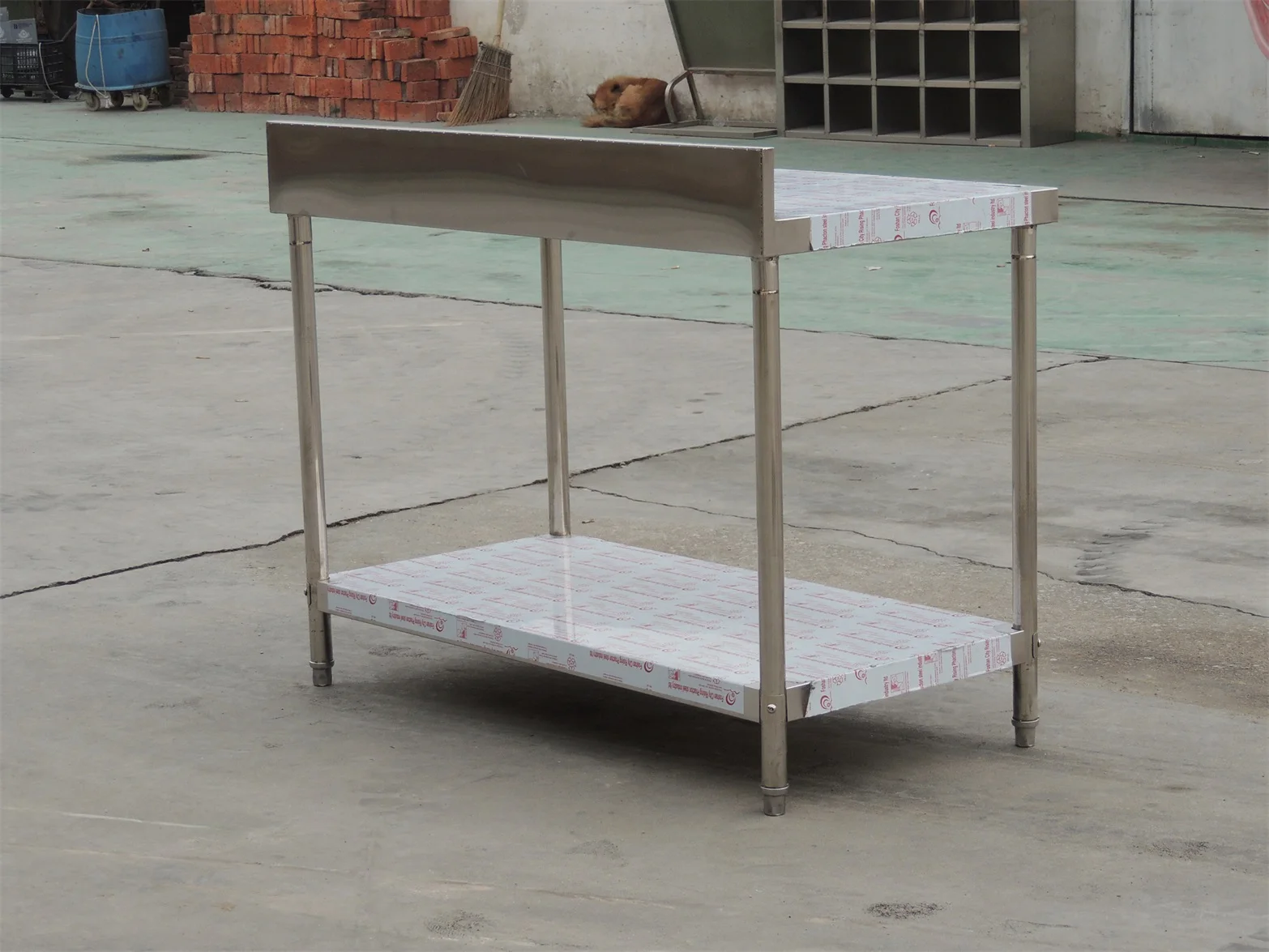 Stainless Steel Kitchen Worktable - Custom Made & Durable