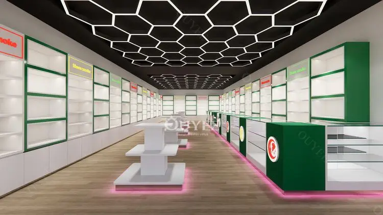 Retail Tobacco Display Cabinet Countertop Display Racks Glass Wall ...