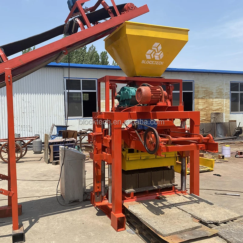 4-35 block machine qt4-35 semi automatic manual cement concrete hollow ...