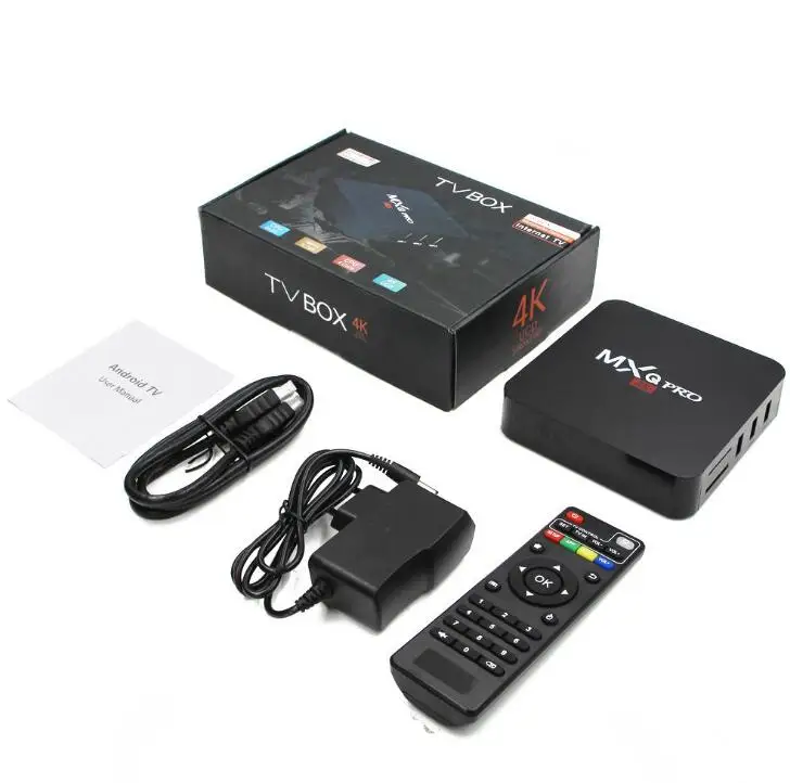 Mx Pro 4k Hd 1+8g 2+16g Wifi Android 7.1 Quad Core Smart Tv Box Media ...