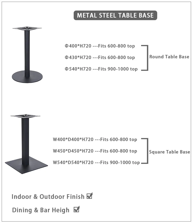 Heavy Duty Table Base Table Leg Metal Furniture Leg Restaurant Table ...