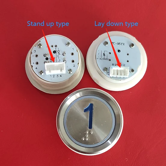 Hotsale Stainless Steel Round Shape Braille Elevator Push Button Switch ...