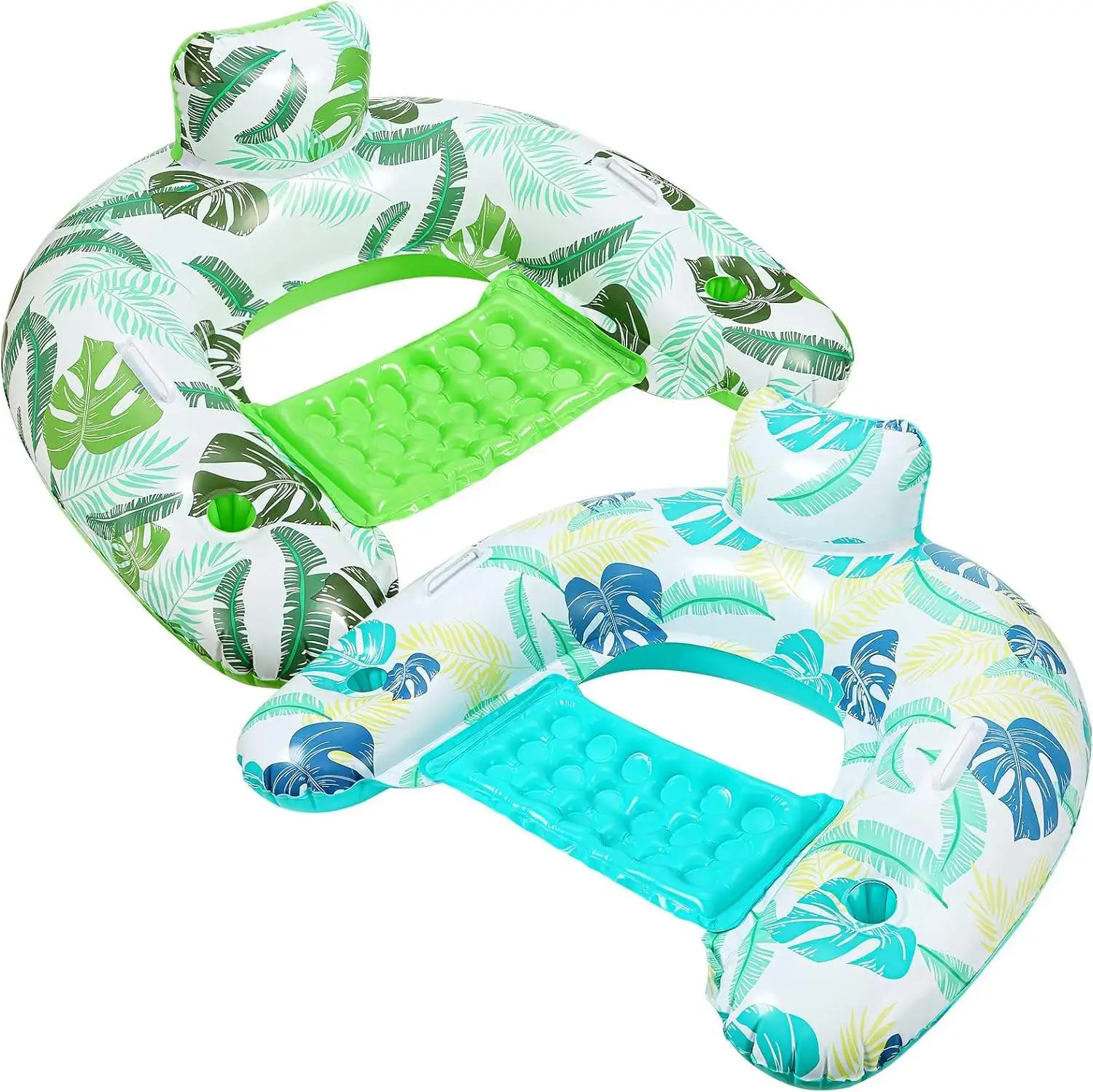 Infalatble Floating Pool Chair Adults Swimming Pool Float Lounge Chairs ...