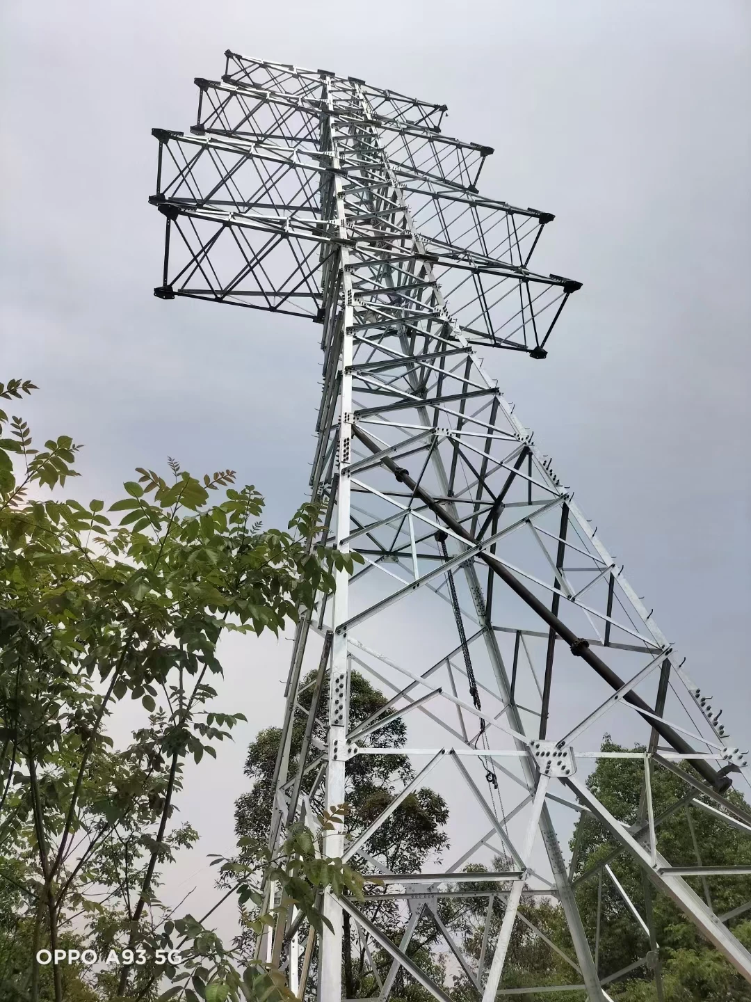 Custom Hot-Dip Galvanized Steel Power Towers for 30kv-220kv
