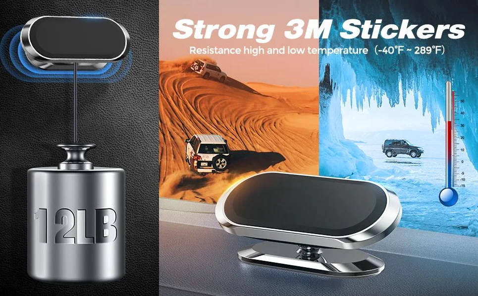 360 Degree Rotation Car Mount Dashboard Magnetic Car Mobile Phone ...