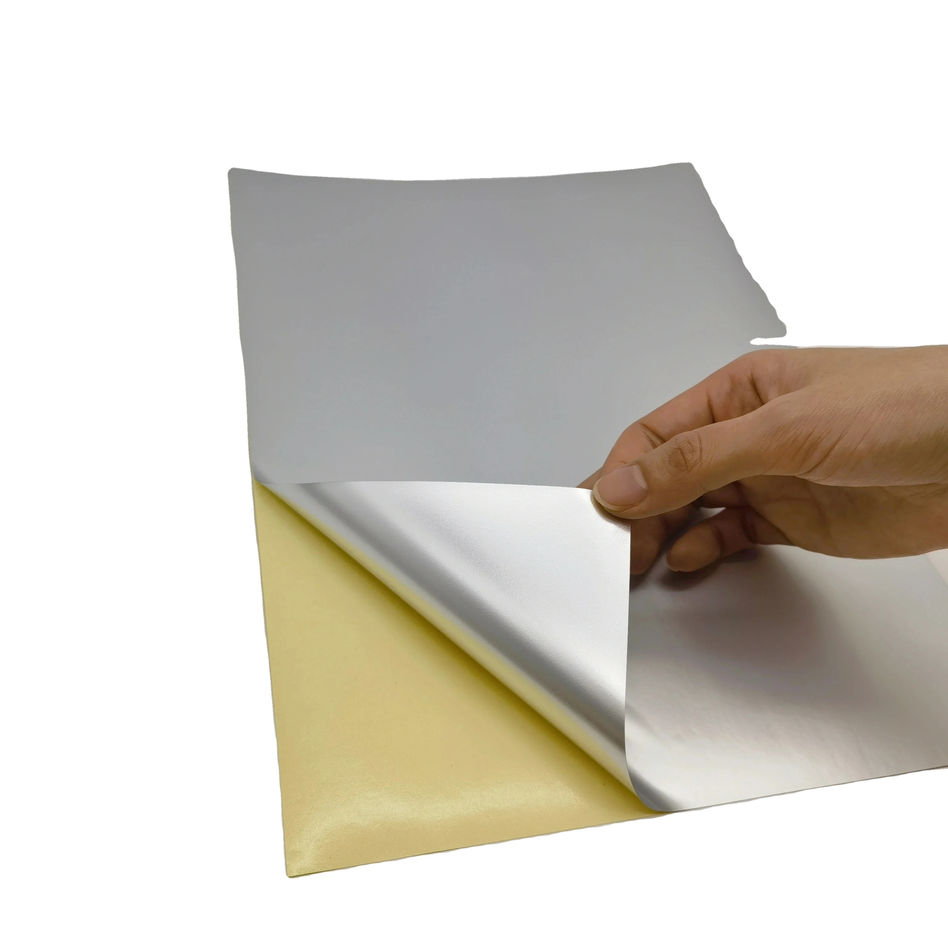 PET Matte Silver Paper 50 Sheets A4 Matte PET Custom Adhesive Stickers ...