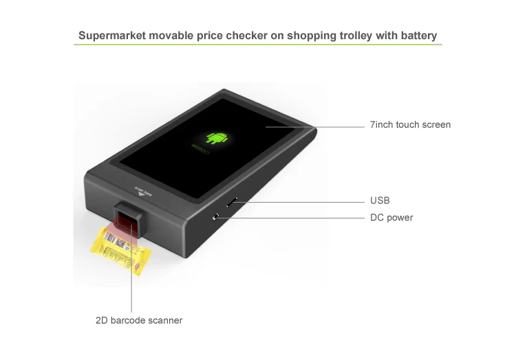 Supermarket Movable Type Price Checker Self-service Kiosk Pricing ...
