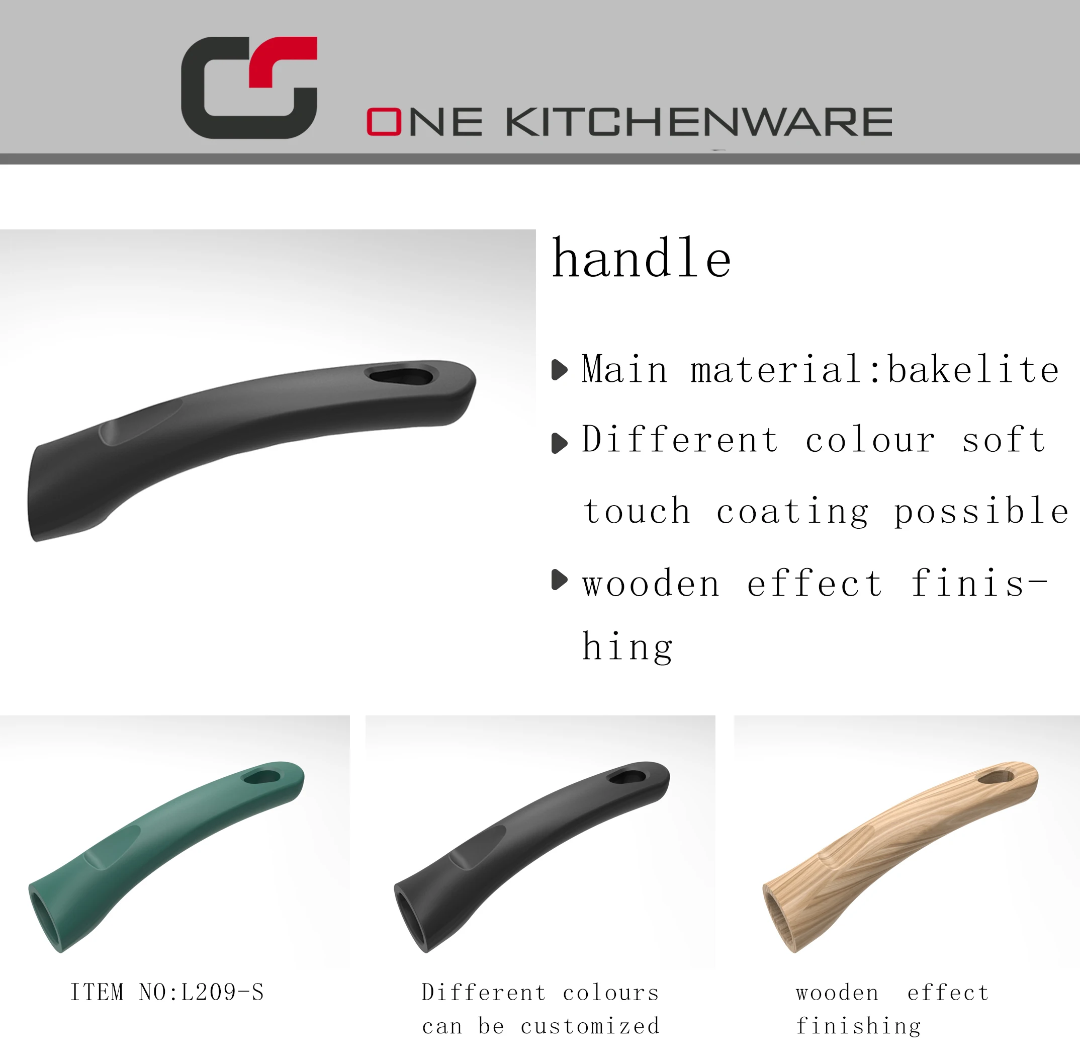 Handle For Cookware (bakelite) - Buy Pots Pans Handles,Cookware Set ...