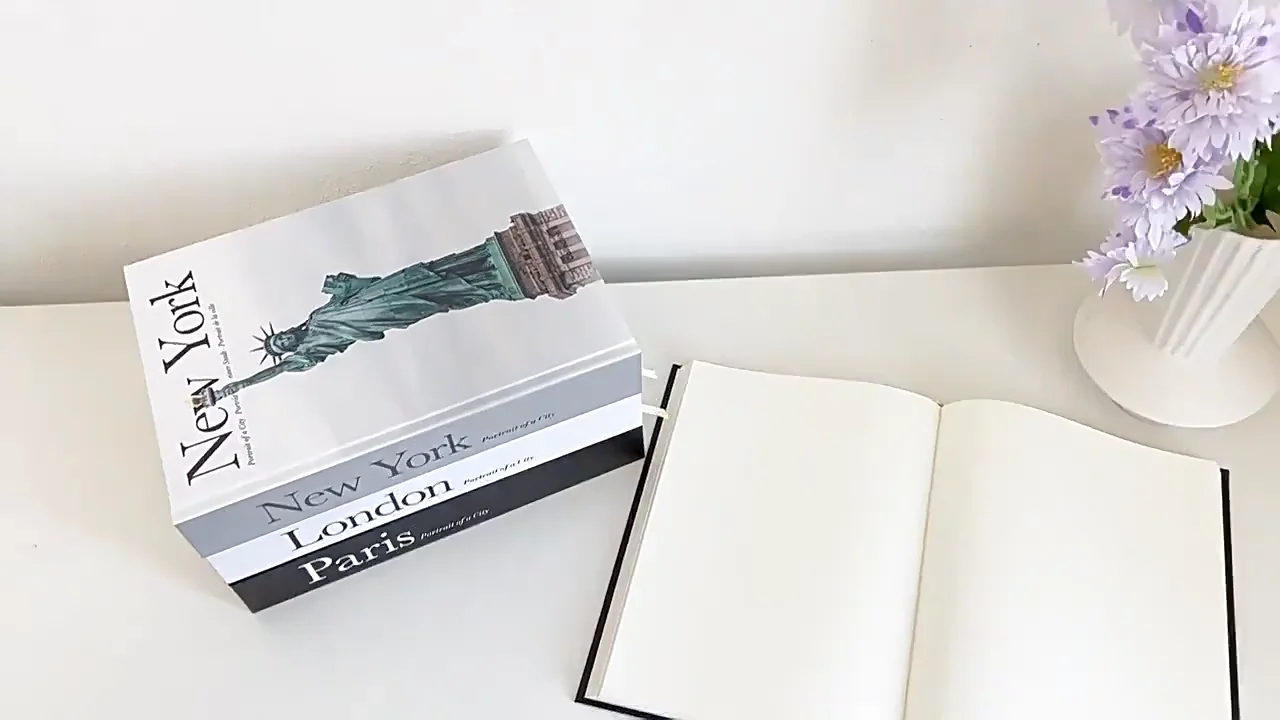 Modern Simple Openable Fake Book Creative Simulation Book Storage Box ...