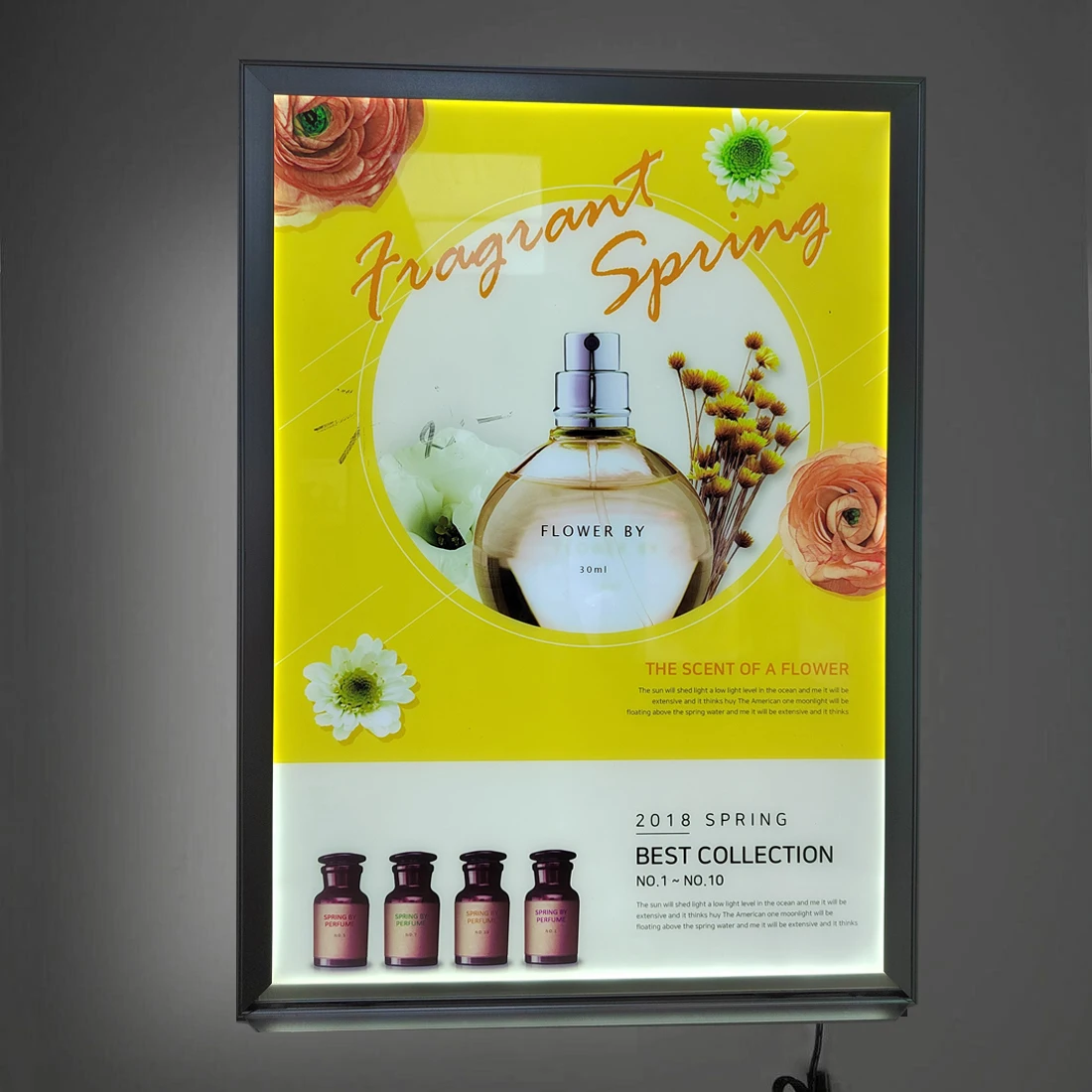 A0 A1 A2 A3 A4 Led Light Display Picture Photo Snap Frame Aluminum ...