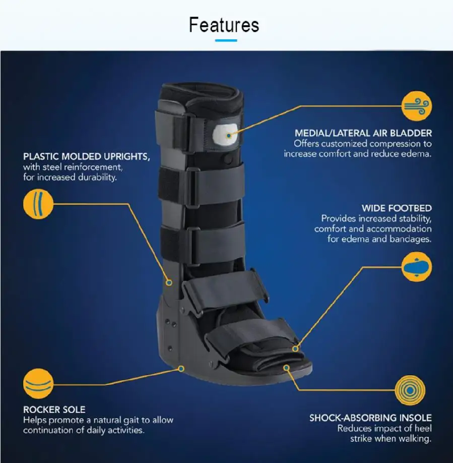 Ankle Sprain Fix Air Cast Walker Boot - Kangda Orthopedics