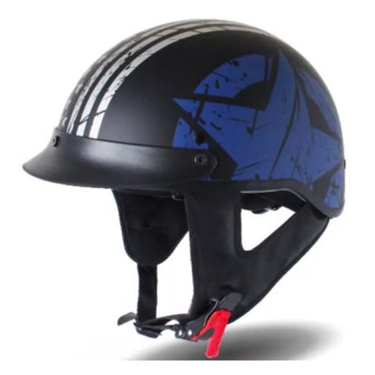 Factory Custom Vintage German Motorcycle Half Face Helmet Customize ...