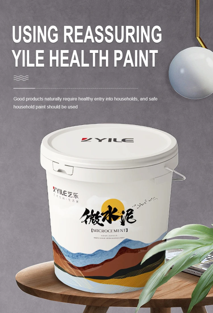 Yile Microcement Kit Waterproof Microcement For Floor/wall/roof Paint ...