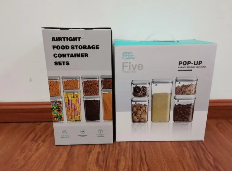 Plastic Airtight Pop Up Food Storage Containers Extra Large Food ...