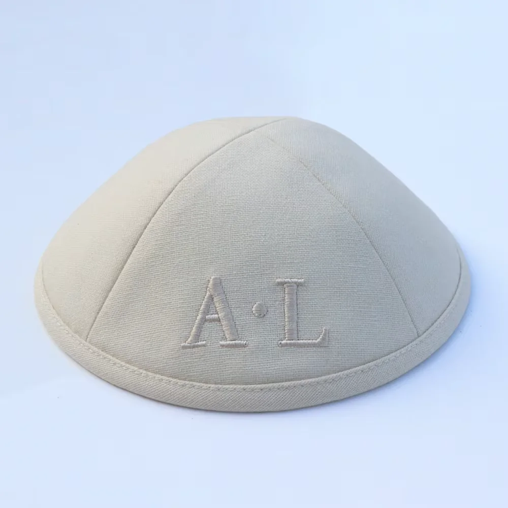 Custom Linen Kippah Jewish Kippah Yarmulka Yamulke Kippot for Sports ...