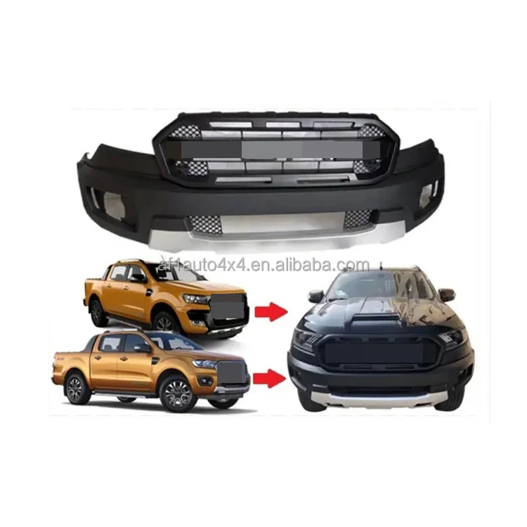 New Raptor Style Conversion Front Bumper Facelift Body Kit For Ranger ...