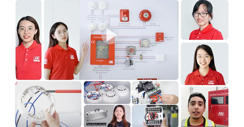 Asenware Addressable Fire Alarm Strobe Sounder - Alarm SPL ≥100 Db