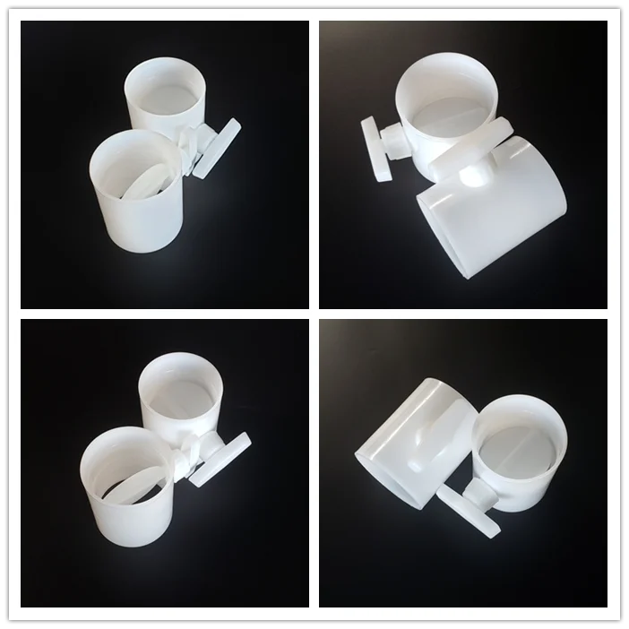 White Pp Round Plastic Manual Air Damper For Air Duct Dn160mm 200mm ...