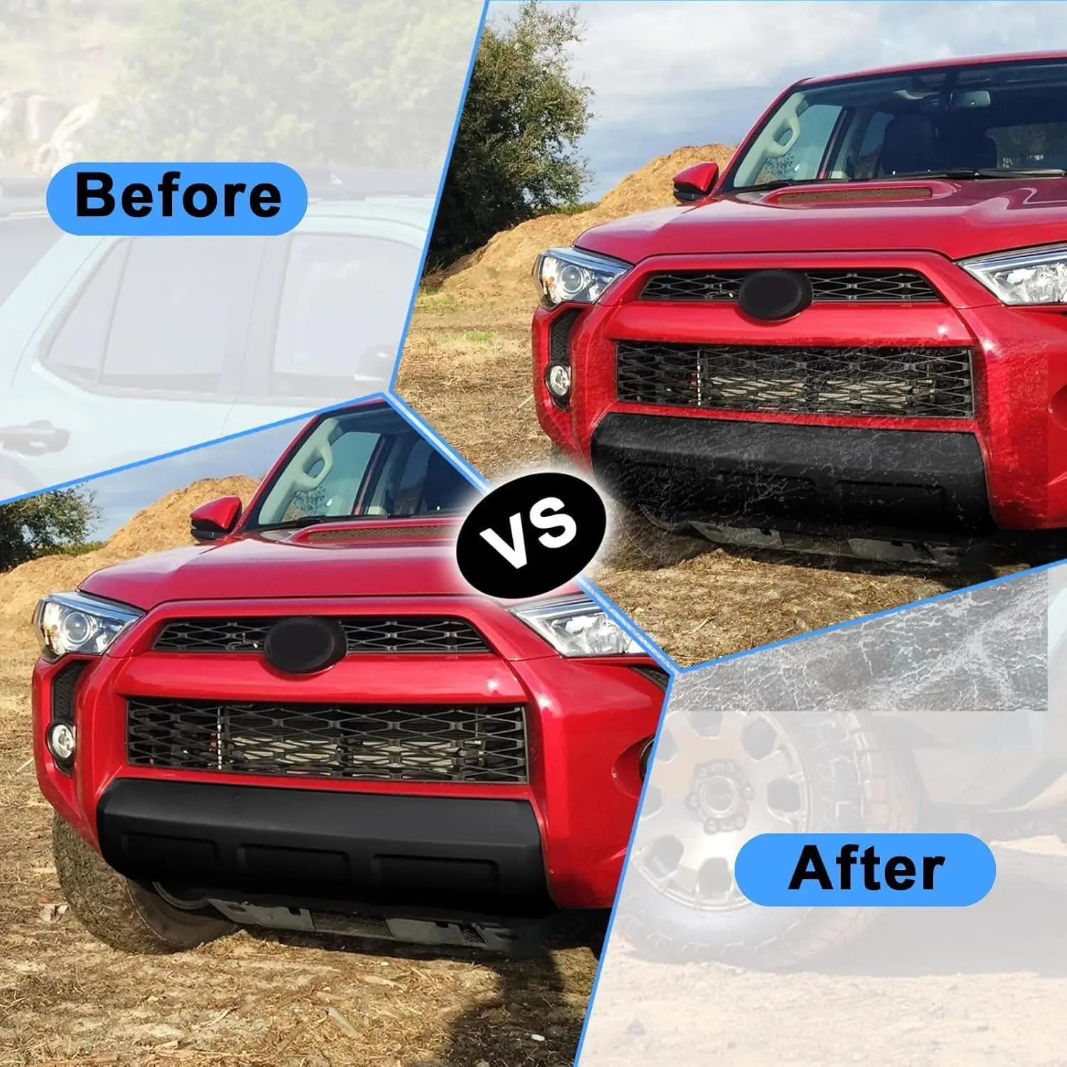 Funkywheel Lower Valance Panel Bumper Molding Compatible for Toyota ...