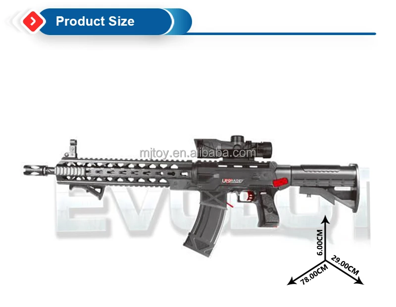 Electric Toy Automatic Gun Pistola Light Water Ball Splatter Graffiti ...