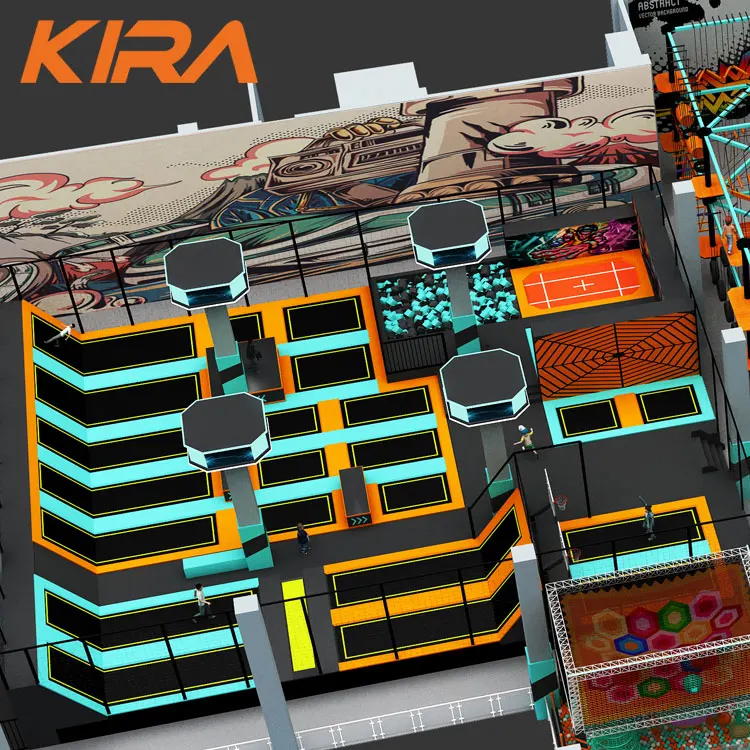 KIRA Half Pipe Trampoline - Nova Trampoline Park Nashua NH