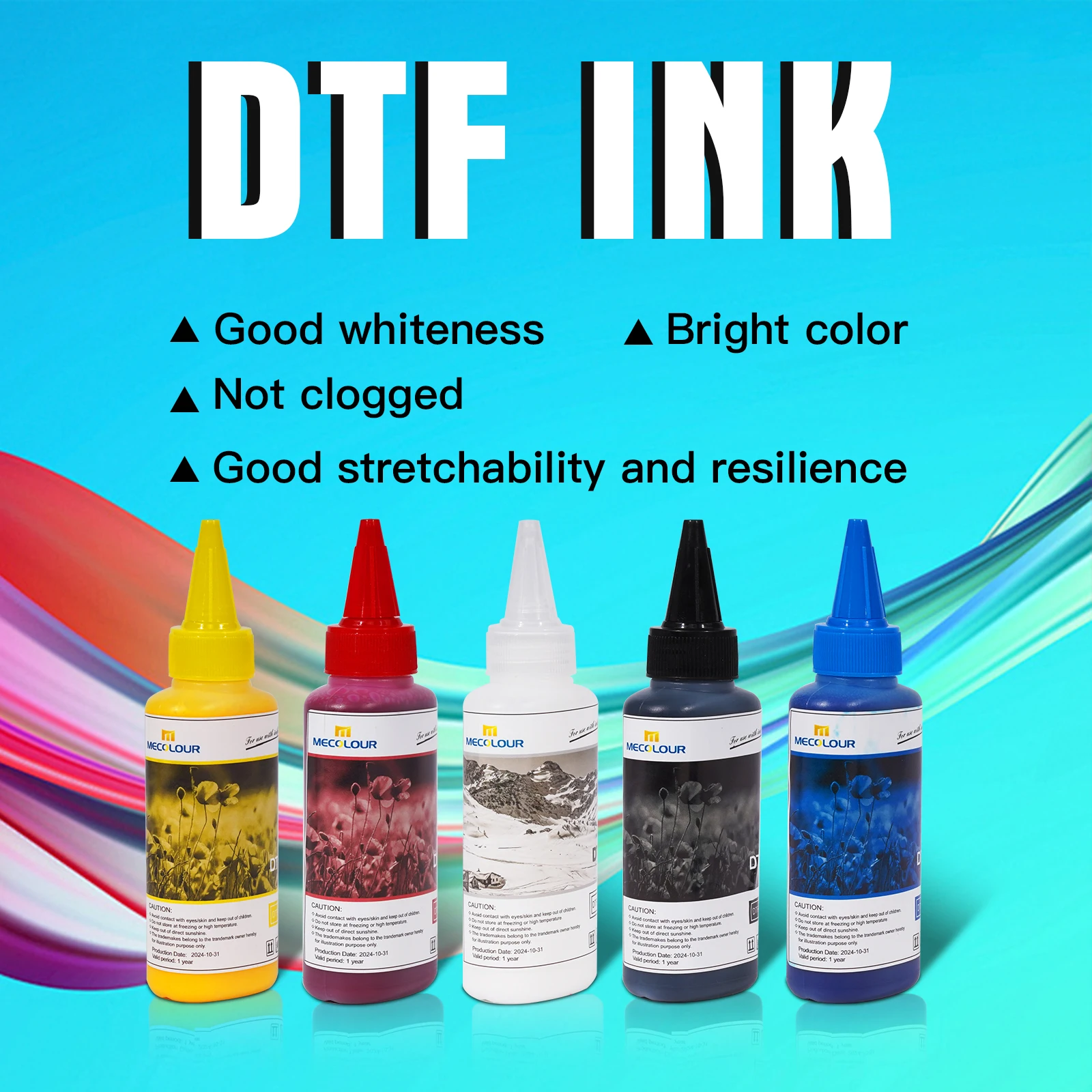Premium Dtf Ink White CMYK Pigment Ink DTF Ink for Heat Transfer ...