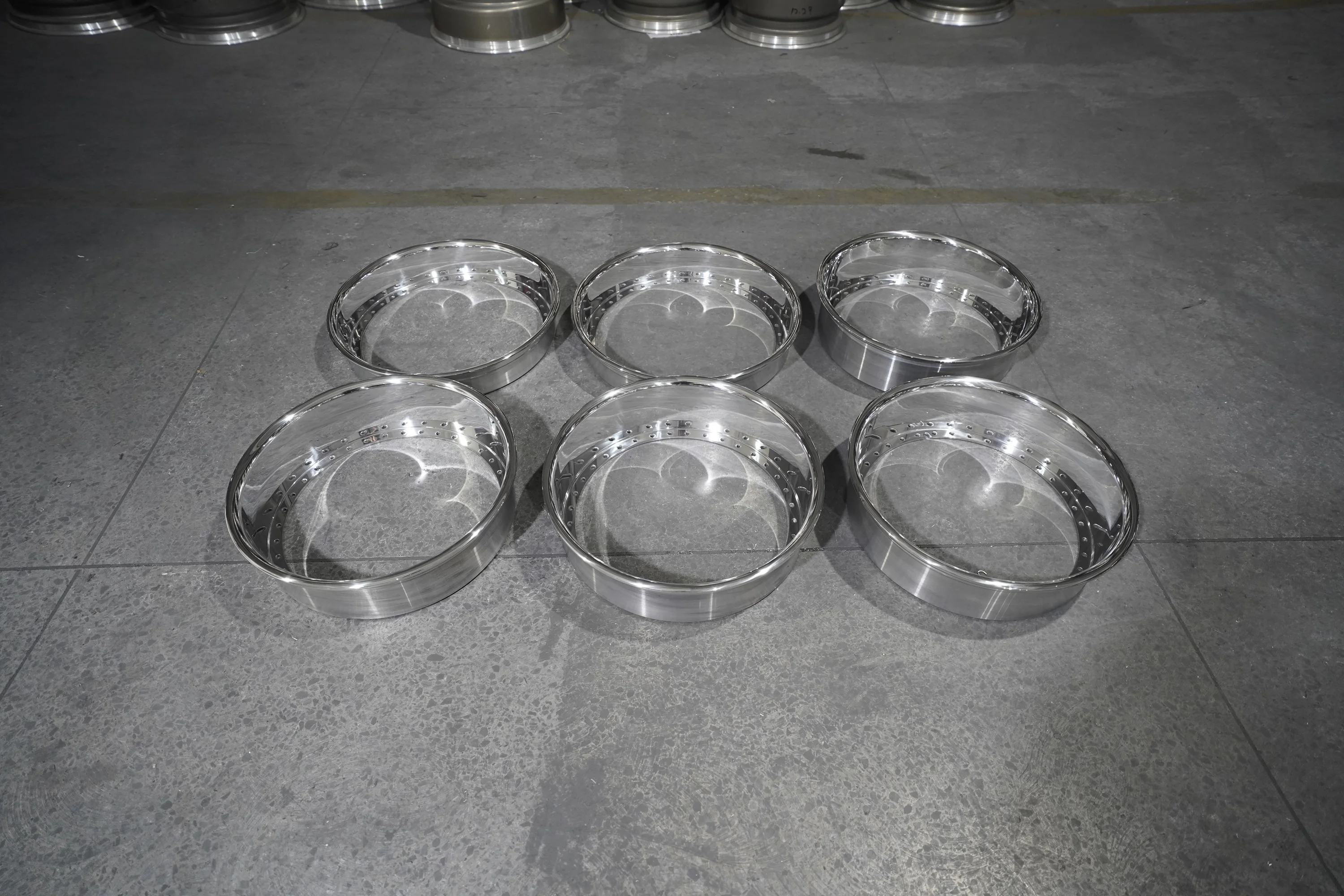 Custom 3 Piece Forged Wheel Outer Rim Lip Reverse Mount 15 16 17 18 19 ...
