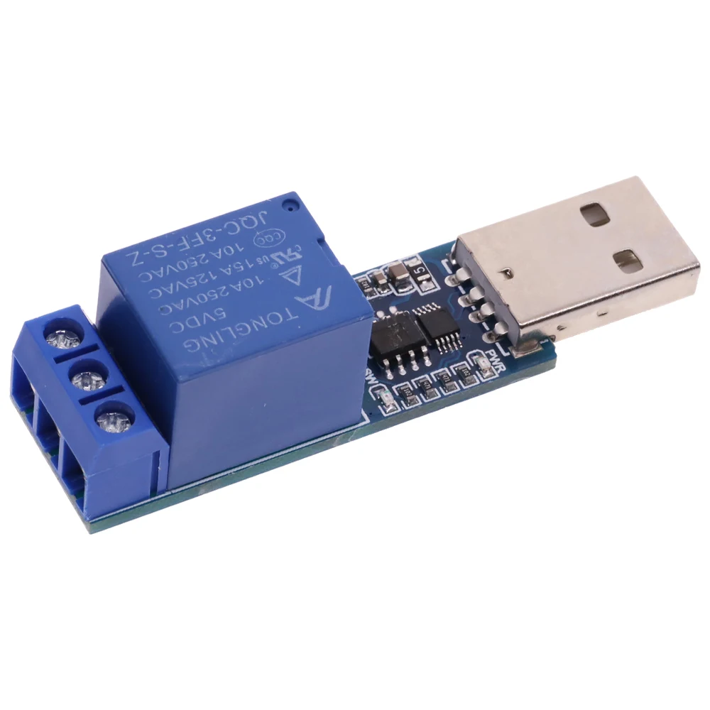 Usb Serial Port Control 1 Channel Relay Module 5v 10a Ch340 Overcurrent ...