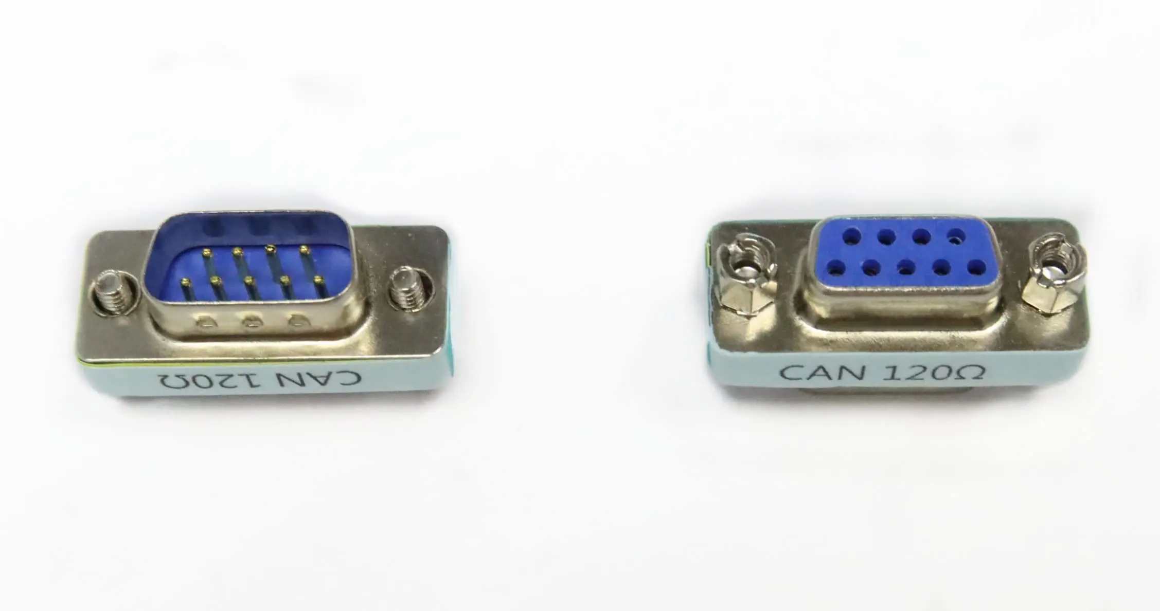 2pcs Can Bus Terminal Resistance Terminator Db9 120ohm Rs323 Serial ...