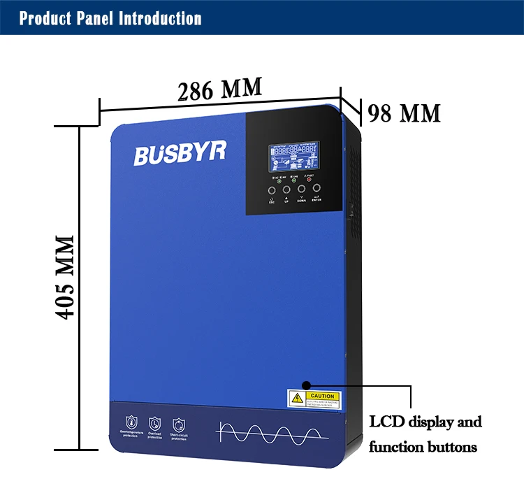 Busbyr Hybrid Solar Inverter Bssi-v-b Series On Grid Solar Inverter Dc ...