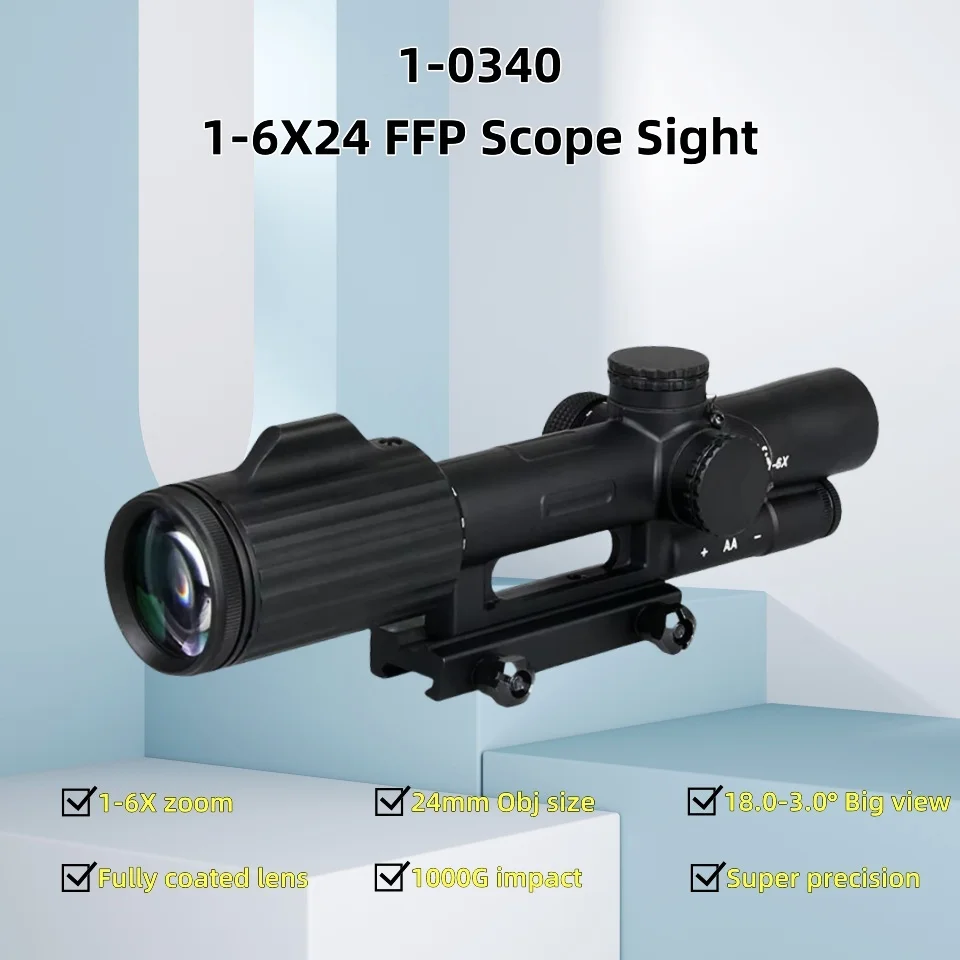 1-6x24 Ffp Hunting Scope Quick Shooting Accessories Optical Sight Fast ...