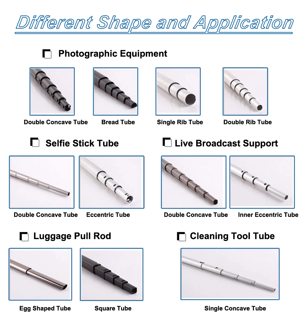 Mini Stainless Steel Telescopic Extension Pole Tube