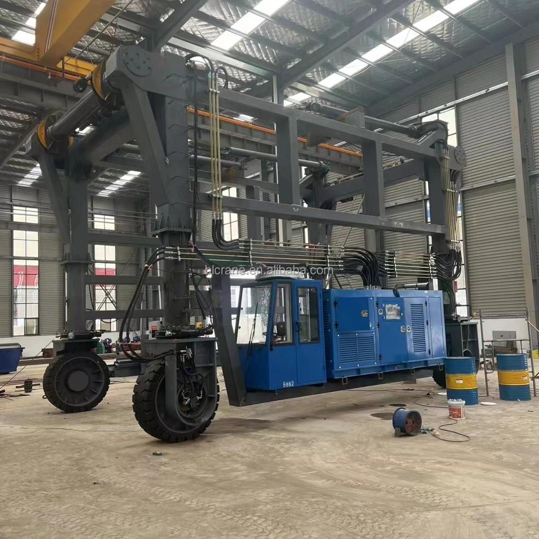 80 Ton Straddle Carrier Container Machine 40t 45t RTG Crane Rubber Tyre ...