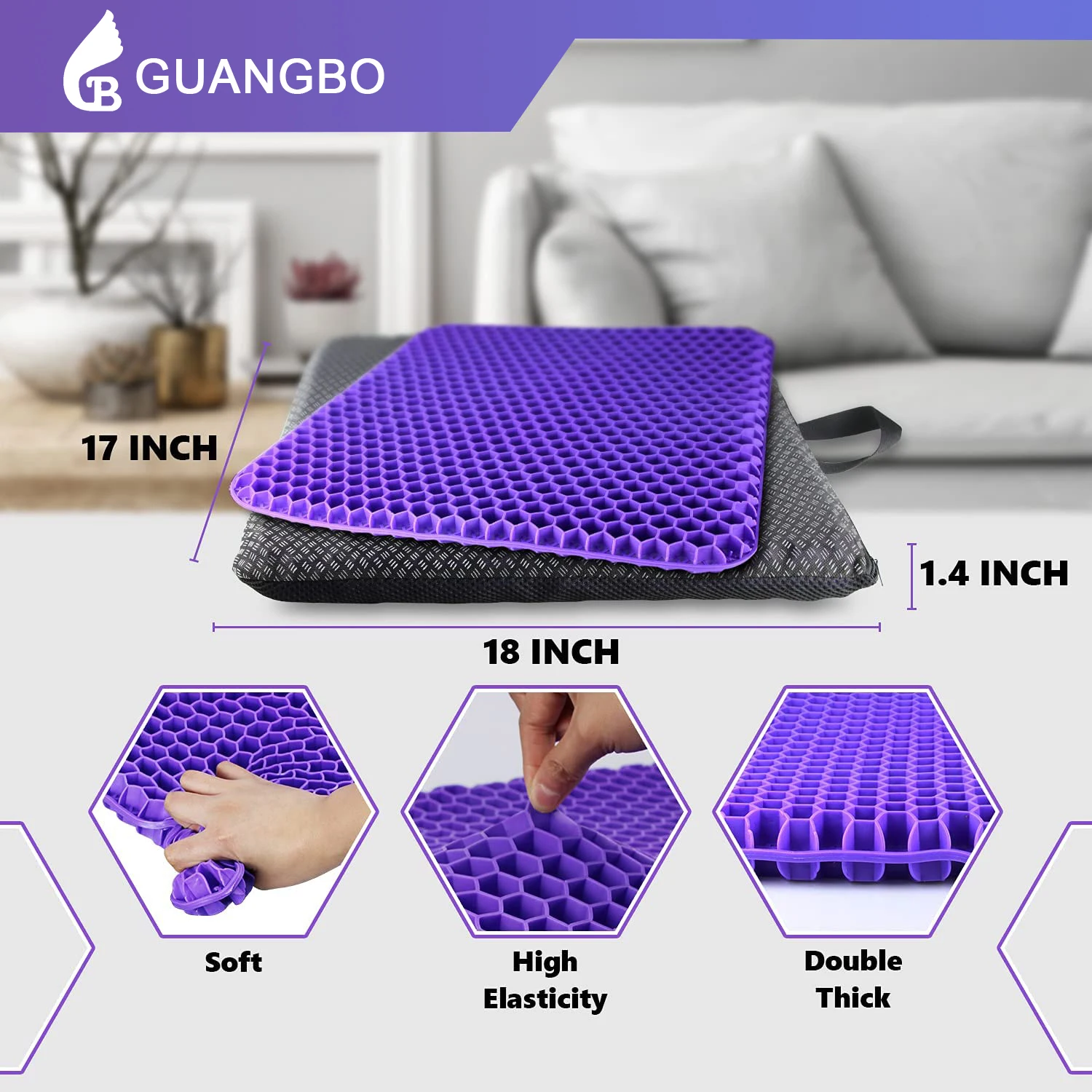 Hottest Double Elastomer Mesh Tpe Balance Cushion Gel Seat Honeycomb ...