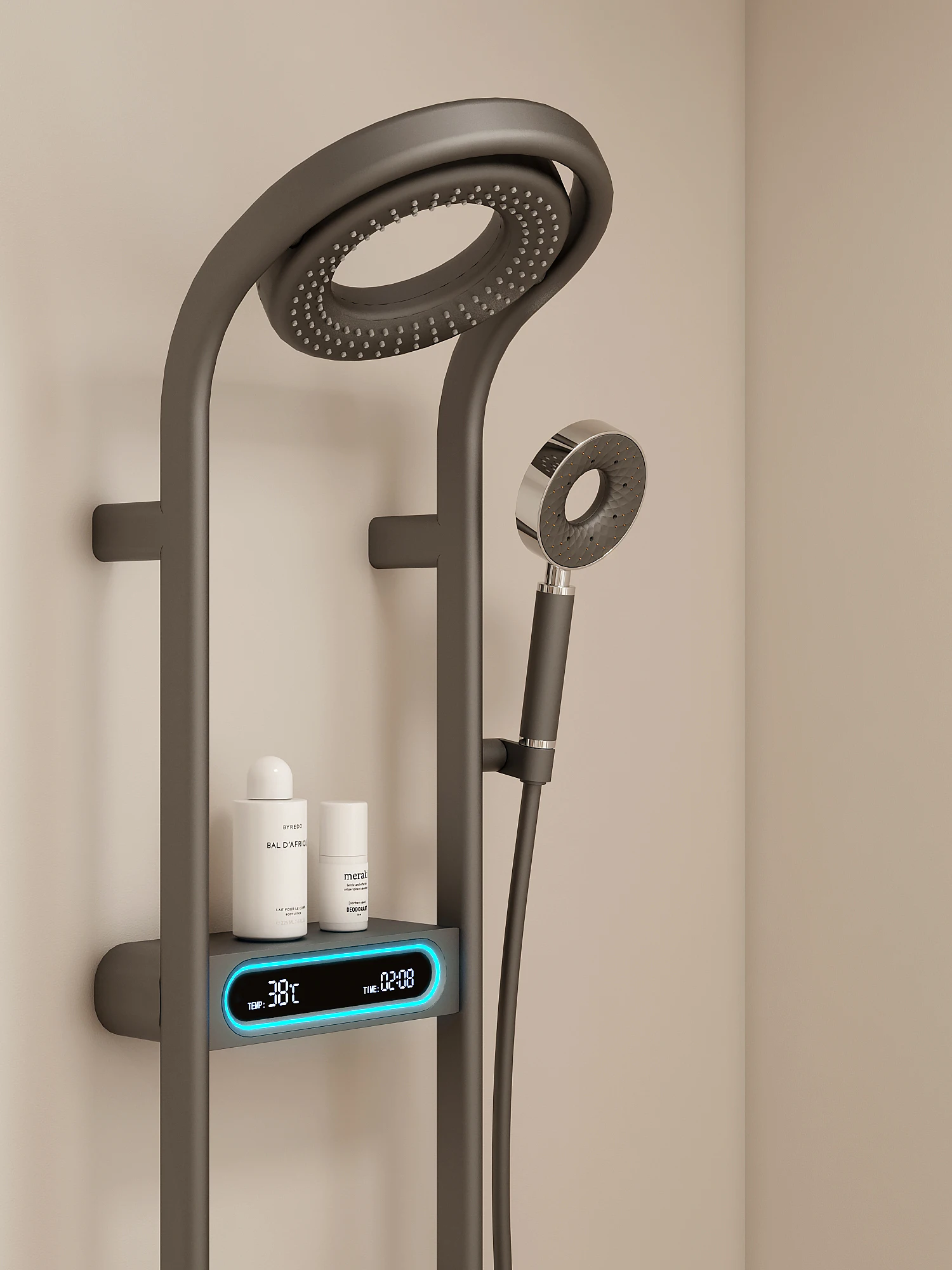 JISIYU Shower System - Modern 360 Degrees Rotating Sprinkler
