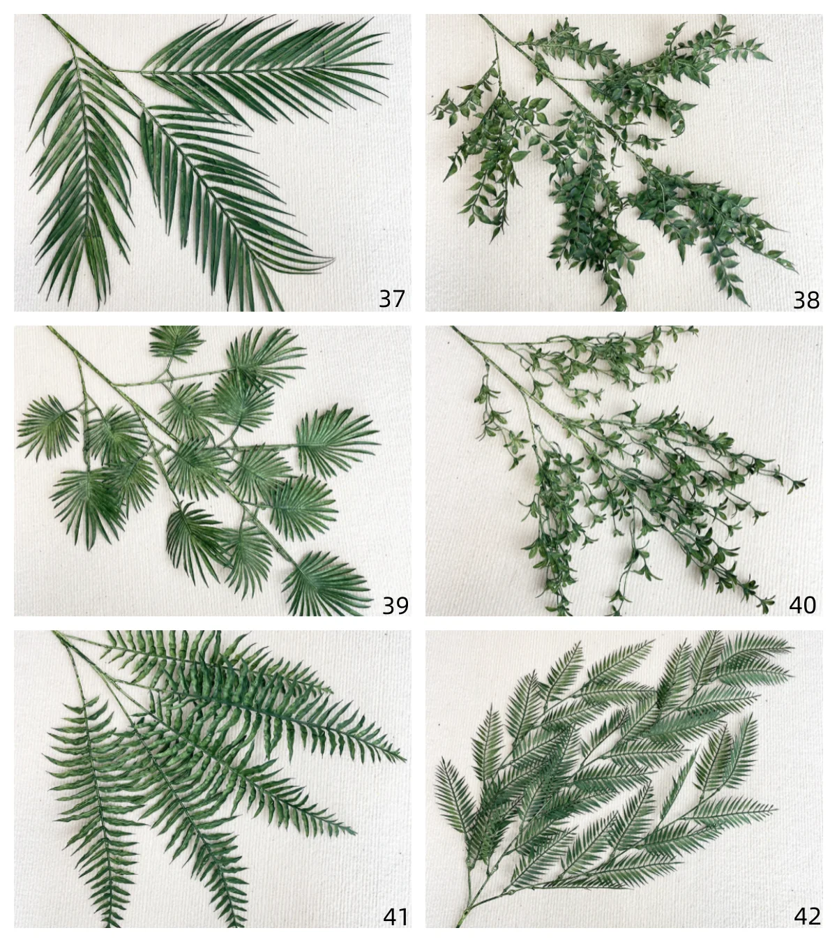 Wholesale Artificial Fern Greenery Eucalyptus Leaves Plastic Green ...