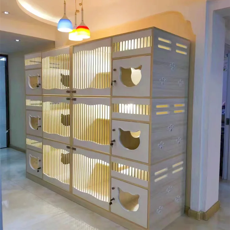 Large Luxury Wooden Cat Villa House Commercial Use Customizable Sizes ...